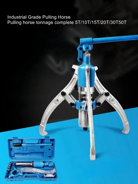 HYDRAULIC PULLER THREE-JAW Universal Wheel Puller Bearing Disassembly ...