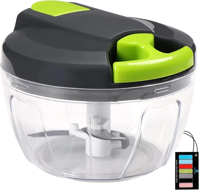 SINNSALLY PULL STRING Food Chopper Manual Onion Garlic Vegetable 520ml ...