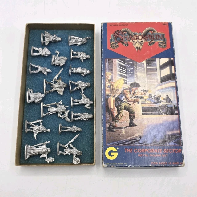 GRENADIER MODELS SHADOWRUN 9702 The Corporate Sector Metal Figure Set £ ...