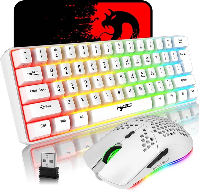 ZIYOU LANG MECHANICAL Gaming Wireless Keyboard Bluetooth 5.0/2.4G USB ...