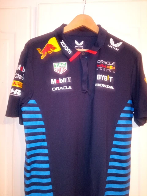 RED BULL RACING F1 2024 Official Team Kit T-Shirt Tee Navy , Size L £21 ...