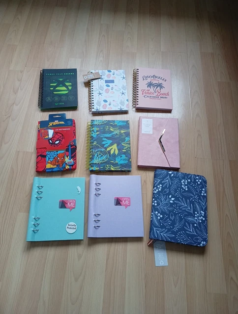 WHSMITH A5 NOTEBOOK Wiro Hard Or Softback Zip Many Designs £10.99 ...
