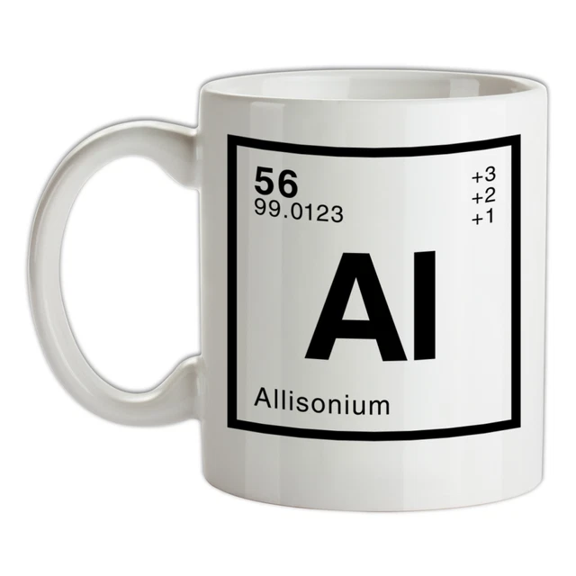 ALLISON - PÉRIODIQUE Élément Tasse - Nom de Famille - Nom - Thé - Café ...