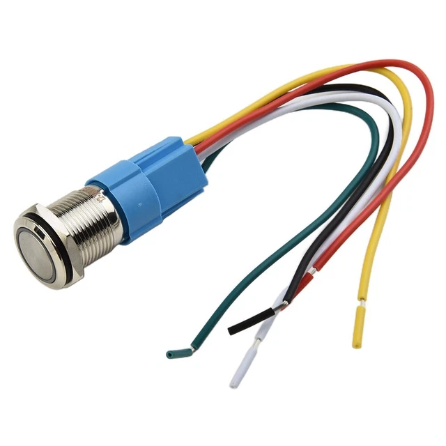 16MM STAINLESS STEEL Push Button LED Selflock/Latch Weatherproof £6.71 ...