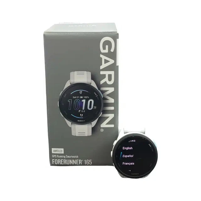 RELOJ GARMIN AMOLED Forerunner 165 Blanco — Verificado EUR 179,90 ...