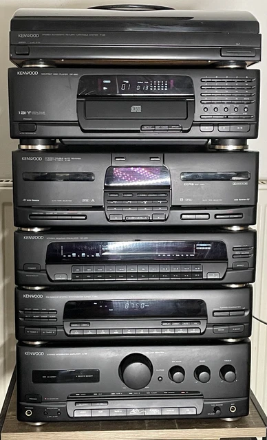 KENWOOD HIFI 6 pieces Stack system separates A-45 X-45 T-85L GE-450 DP ...