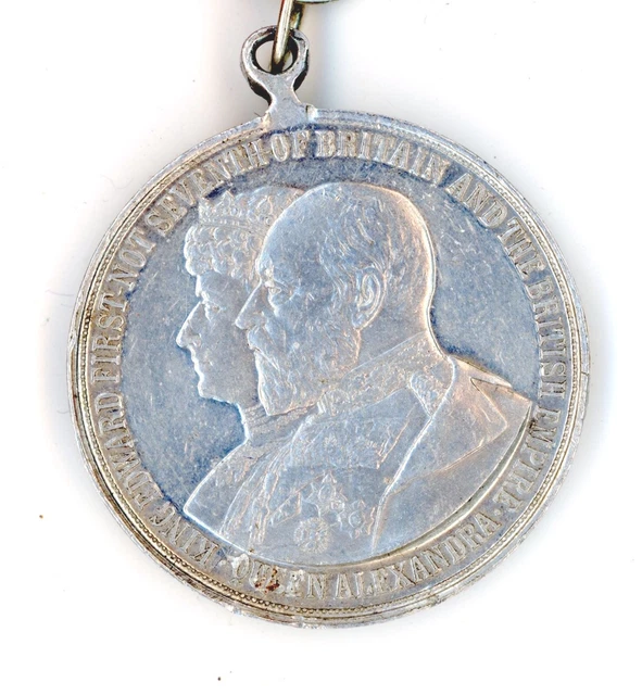 CORONATION KING EDWARD VII 1902 medal medallion Defence Scotland ...