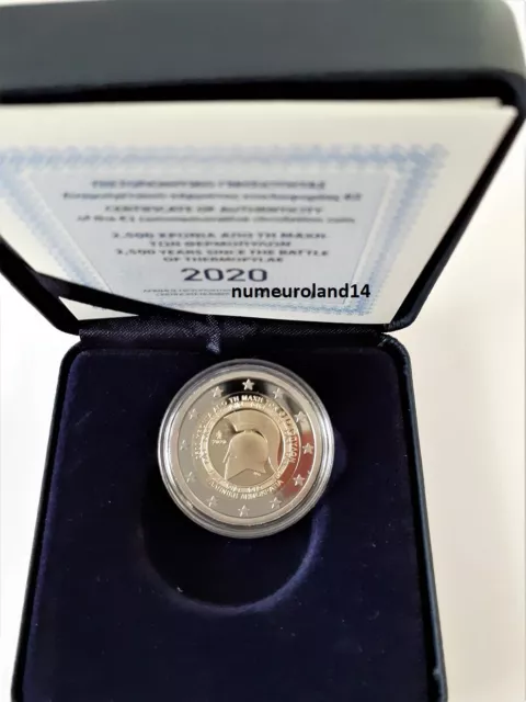 RARE DISPO COFFRET BE 2 euro GRECE 2020 Bataille des Thermopyles EUR ...