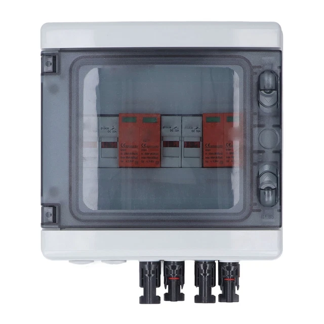 SOLAR COMBINER BOX 4 String PV Combiner Box With Protector And 15A New £83.65 - PicClick UK