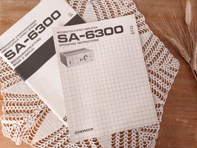 RARE COLLECTION MANUEL, Notice, instruction Amplificateur Stéréo SA ...