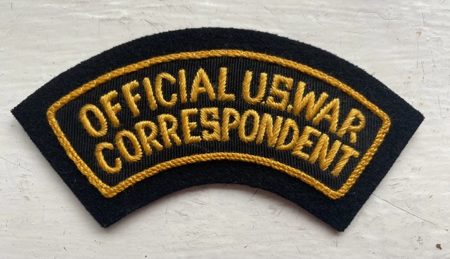 WW2 US ARMY Official US War Correspondent Patch Reproduction £12.99 ...