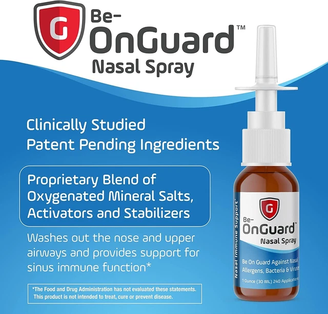NASAL ALLERGY RELIEF Spray Pathogen Defense Fights Bacteria & Viruses ...