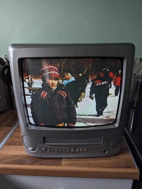 BUSH BTV180TSIL 14& CRT TV VHS VCR VIDEO CASSETTE COMBO- No Remote £109.99 - PicClick UK