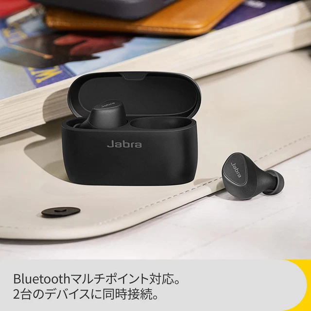 JABRA ELITE 5 TWS Earbuds Black ANC Bluetooth 5.2 Wireless Charging ...