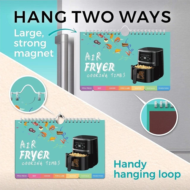COMPACT DESIGN AIR Fryer Fridge Magnet Calendar with Easy to Read Fonts ...