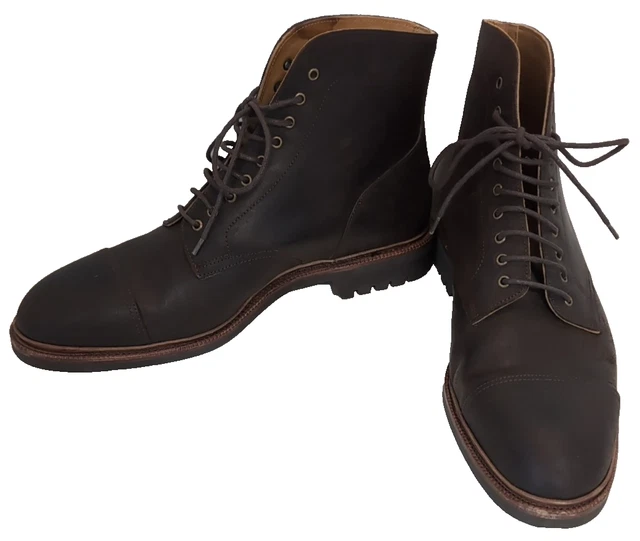 MEERMIN BOOT MENS Sz 11 (US 12)E Dark Brown Rust Waxy Commander 101387 ...