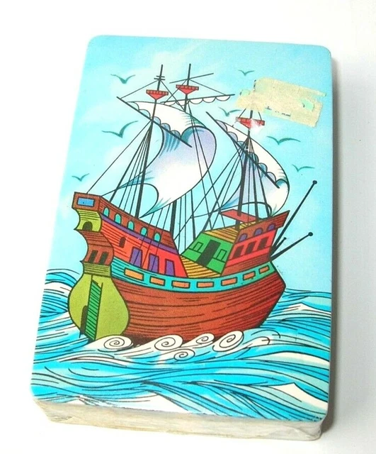BOAT PLAYING CARDS Ship Cards Clipper Ship Complete Deck Vtg £7.26 ...