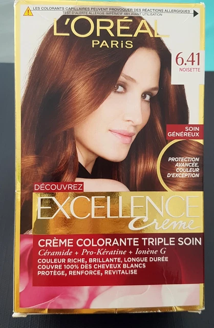 COLORATION CHEVEUX L'ORÉAL Paris Excellence Creme Noisette 6.41 EUR 18 ...