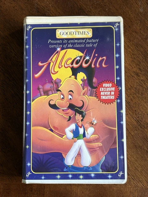 ALADDIN A GOODTIMES Classic Animate Feature VHS Clampshell EUR 5,52 ...