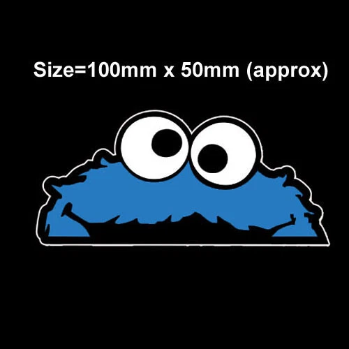 COOKIE MONSTER PEEPING Eyes Sticker Car Sticker Peeker Graphics,Decals ...