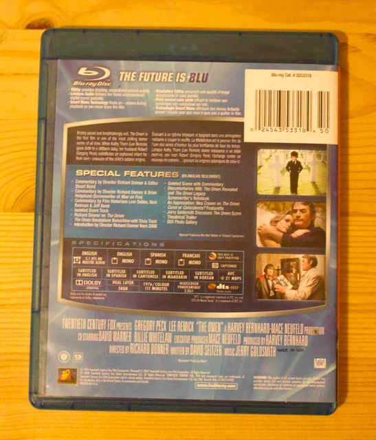 THE OMEN BLU-RAY 20th Century Fox 1976 Richard Donner Gregory Peck Horror OOP $21.99 - PicClick CA