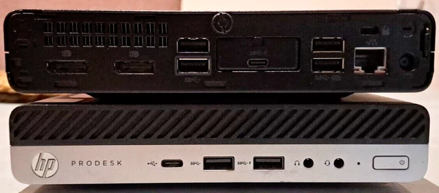 HP PRODESK 600 G5 Mini PC Windows 11 i3-9100T 4x 3,1GHz 256GB SSD 2x ...