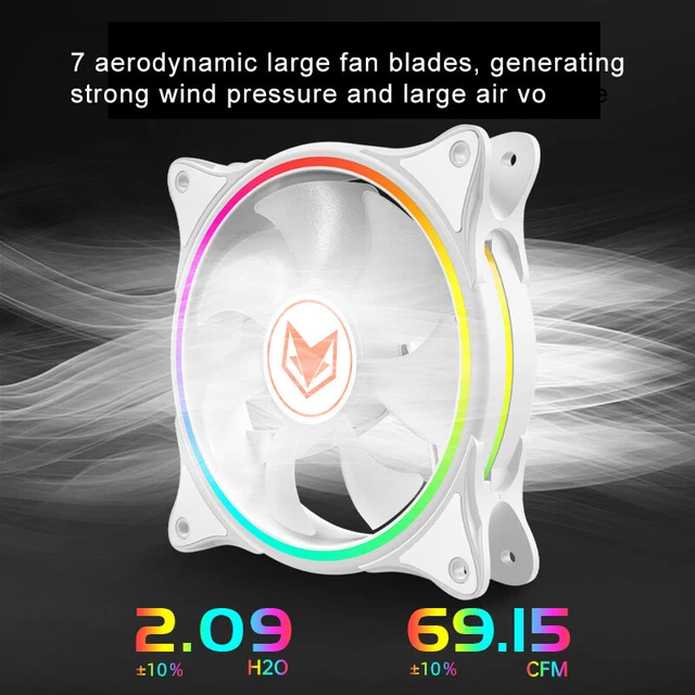 ARGB LED QUIET PC Air Cooling ARGB Fans Computer Case Game PC Cooling ...