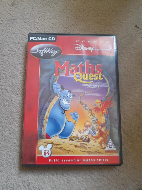 DISNEY'S MATHS QUEST With Aladdin (PC, 1998) £0.99 - PicClick UK