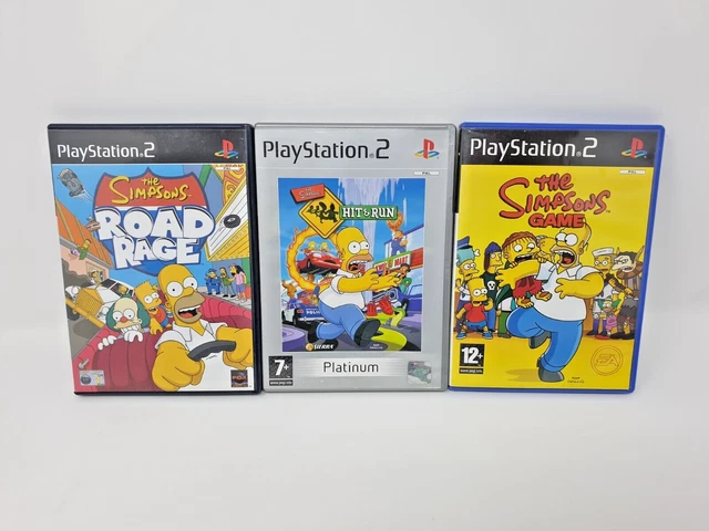 THE SIMPSONS GAME Road Rage Hit & Run Bundle Lot Playstation 2 PS2 ...
