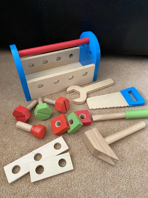 ARGOS CHAD VALLEY Wooden Toy Tool Set £5.00 - PicClick UK