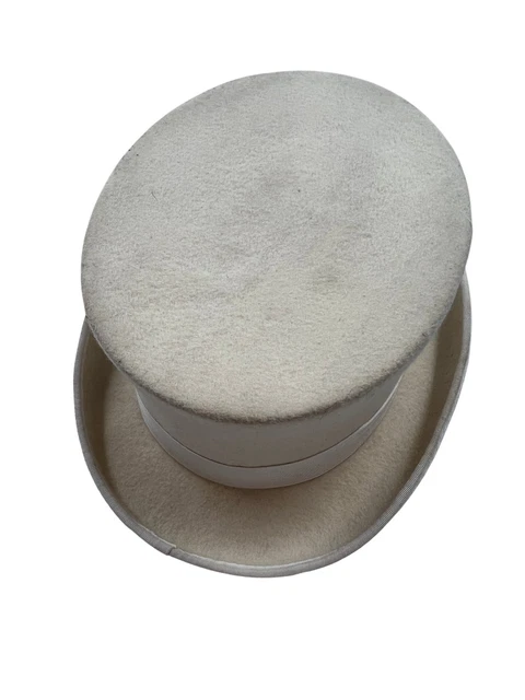 HANDMADE TOP HAT 100% Wool Cream Vintage Style Size S T2780 CH4 £14.99 ...