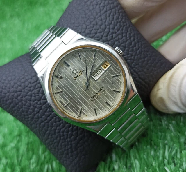 RARE OMEGA SEAMASTER WATCH AUTOMATIC GENEVE VINTAGE 70s SWISS MEN ...