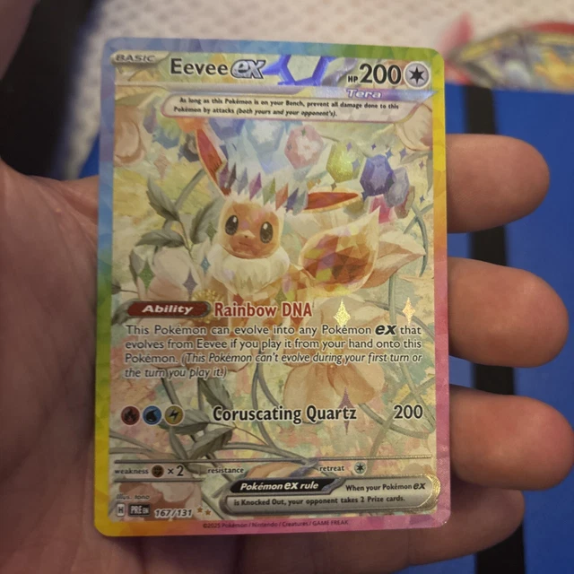 EEVEE EX - Pokemon 167/131 Prismatic Evolutions - Special Illustration ...
