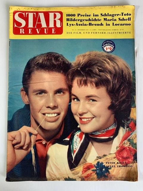 VINTAGE GERMAN FILM Magazine - STAR Revue November 1958 $52.00 ...