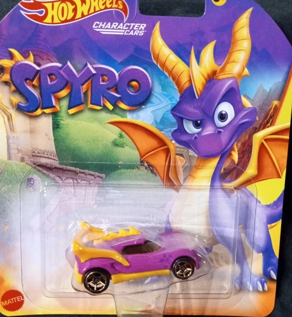 2023-HOT WHEELS-2 CHARACTER Cars-Spyro Dragon & Crash Bandicoot 1:64 ...