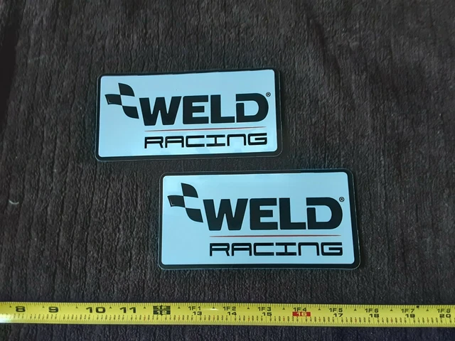 LOT OF 2 Weld Racing Wheels Racing Decals Stickers Street Outlaw NHRA ...