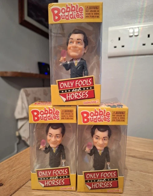 3 X ONLY Fools And Horses Del Boy Mini Bobbleheads Series 2 Bobble Head ...