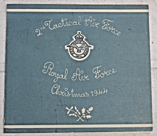 R.A.F. - WW2 2nd TACTICAL AIR FORCE (TAF) CHRISTMAS CARD 1944 £6.00 ...