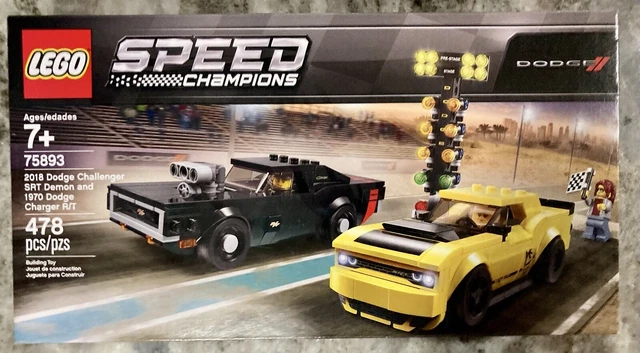LEGO 2018 DODGE Challenger SRT Demon and 1970 Dodge Charger R/T (75893 ...