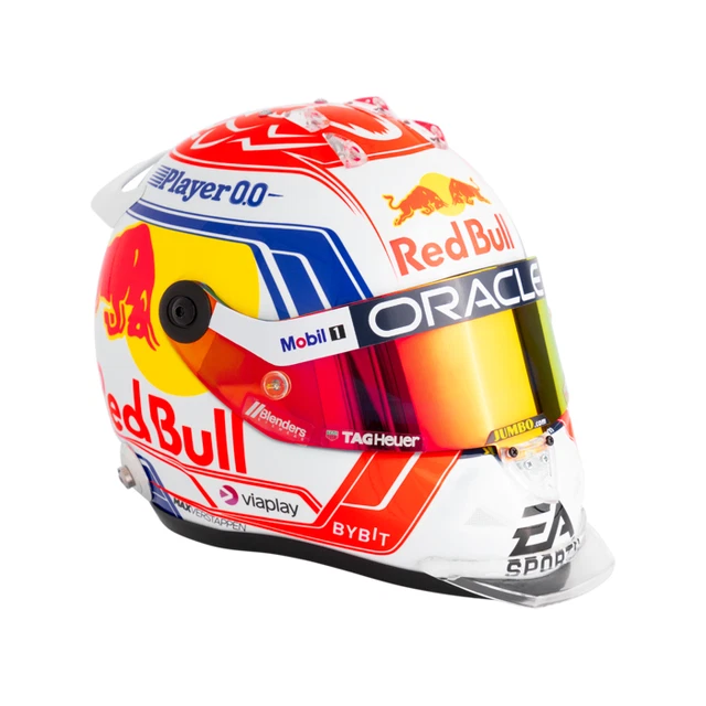 MAX VERSTAPPEN RED Bull Racing Helmet Scale 1/2 2023 Season Formula 1 ...
