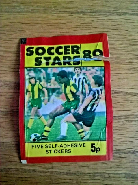 FKS EMPTY WRAPPER packet for Soccer Stars 1980 trade cards football ...