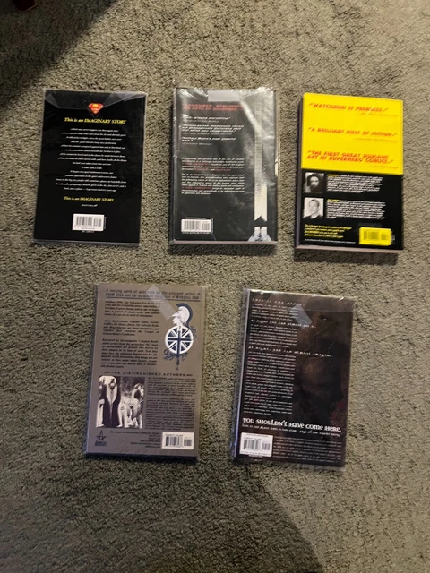 ALAN MOORE GRAPHIC Novels/tpb lot Watchmen/V For Vendetta/Superman ...