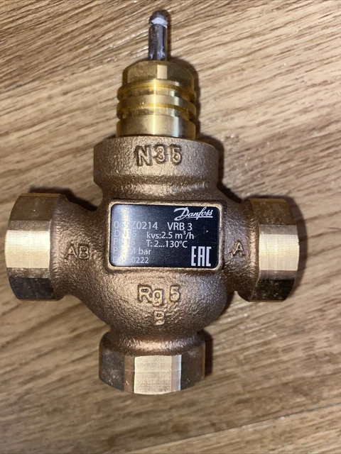 DANFOSS VRB3 3 Way Valve DN15 Internal Thread 065Z0214 (D89) BNIB FREEPOST £75.00 - PicClick UK