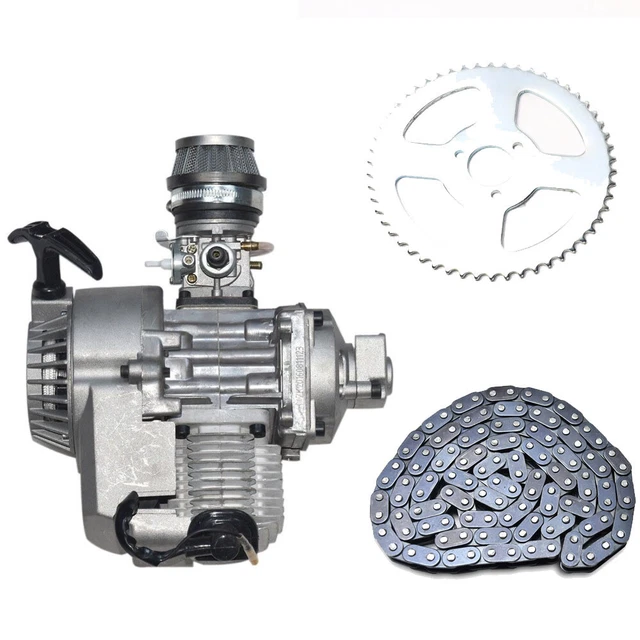 50CC 49CC 2 Stroke Pull Start Engine Motor Mini Pocket Dirt Quad Bike ...