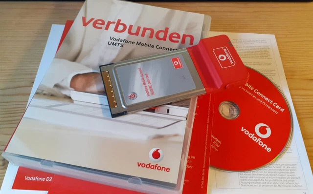 VODAFONE MOBILE CONNECT Card UMTS Fusion Light PCMCIA EUR 1,00 ...