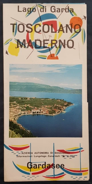 LEAFLET TOURIST MAP-TUSCOLANO Maderno-Lago Di Garda-60S £3.08 - PicClick UK