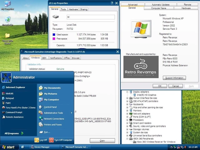WINDOWS XP MINI Pc USB HDMI VGA / DVI. 2GB SSD 1GB ram 1.1GHZ dual ...