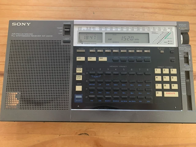 SONY ICF-2001D SHORTWAVE Radio AM FM SSB CW fully working £208.71 ...