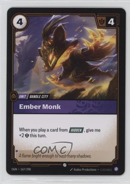 2025 RIFTBOUND ORIGINS: League of Legends TCG OGN Ember Monk #167 £1.24 ...