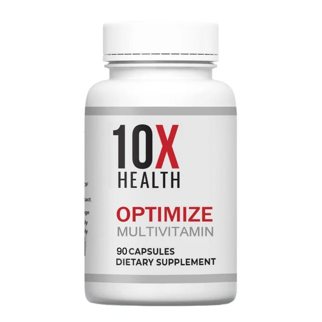 10X HEALTH OPTIMIZE Multivitamin Intestinal Health Capsules 90Caps £9. ...